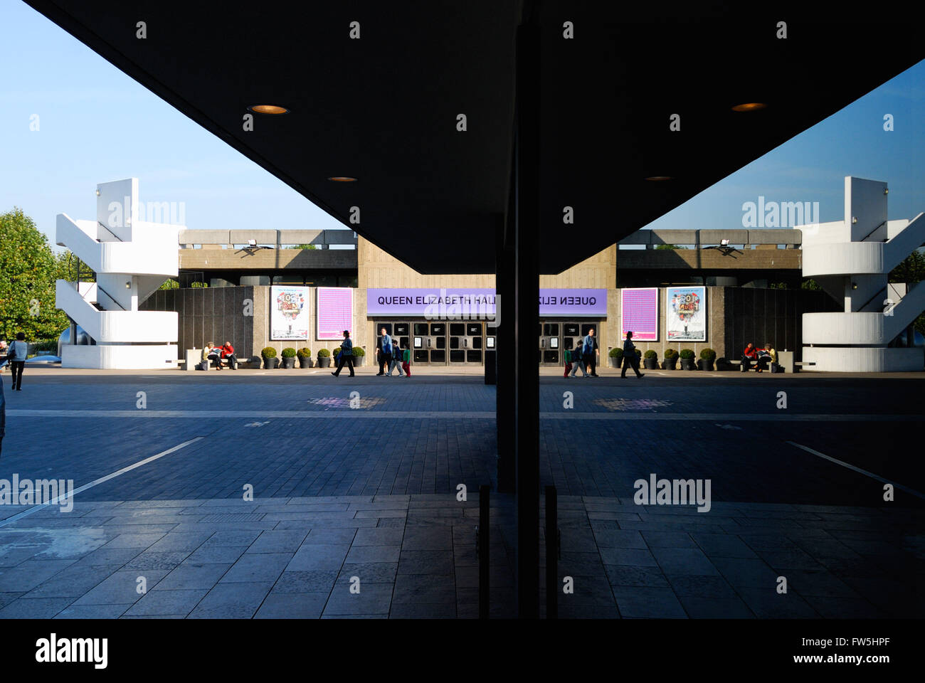Queen Elizabeth Hall, concert hall on London's South Bank, opened March ...