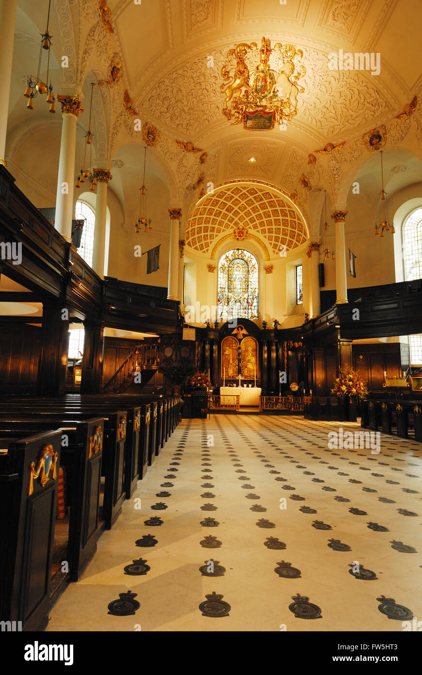 church of St. Clement Dane's. Aldwych and The Strand, London. Church of ...