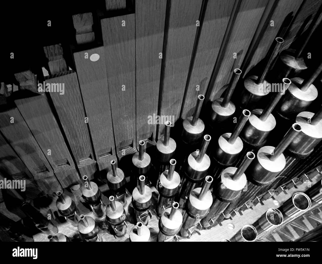 Organ pipe pipes Black and White Stock Photos & Images - Alamy
