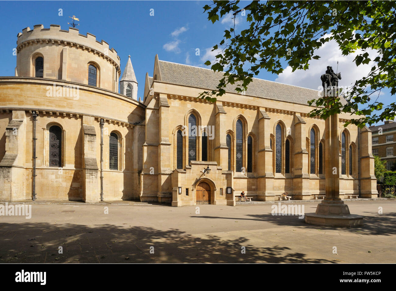 exterior of Middle Temple Church, first built by the Knights Templar in ...
