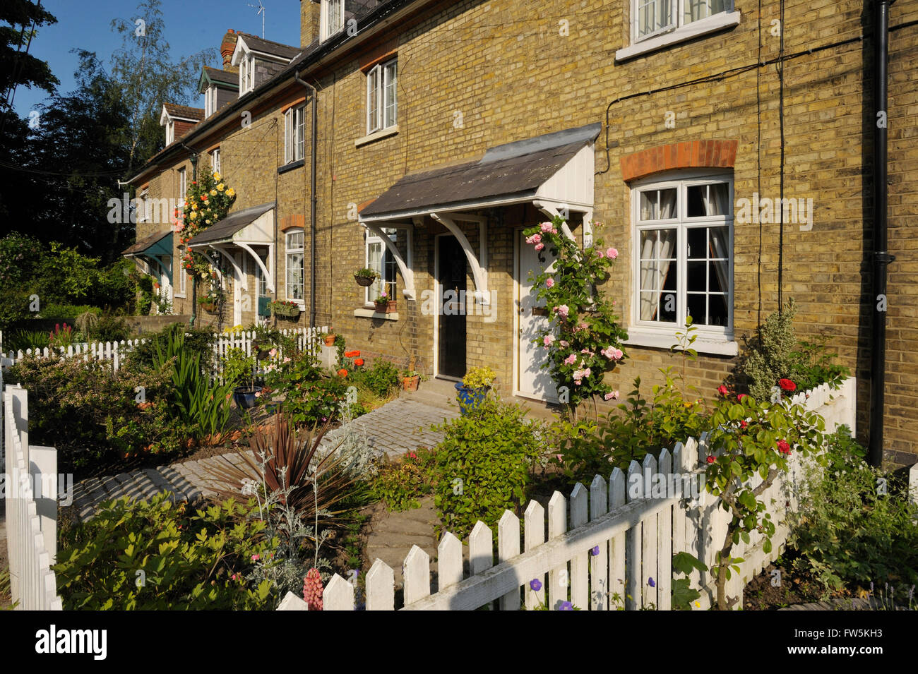 Victorian cottages to the side of the last home of Charles Dickens ...