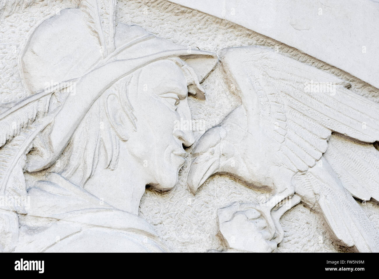 Barnaby Rudge and his raven Grip, from the novel by Charles Dickens ...