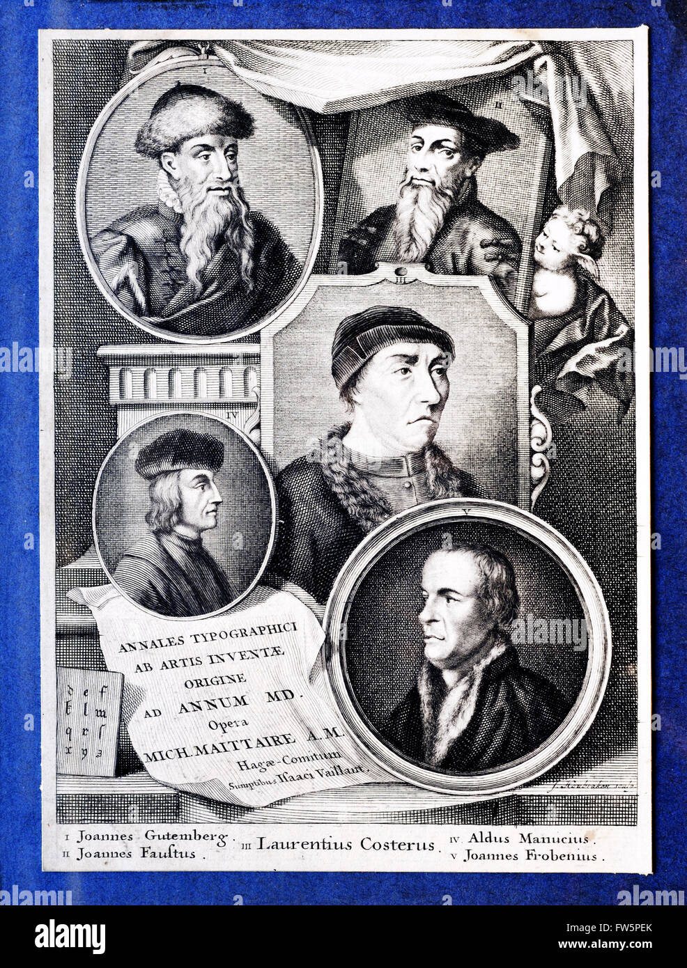 Joannes Gutenberg portrait - John Gutenberg portrait (1) with John Fust ...