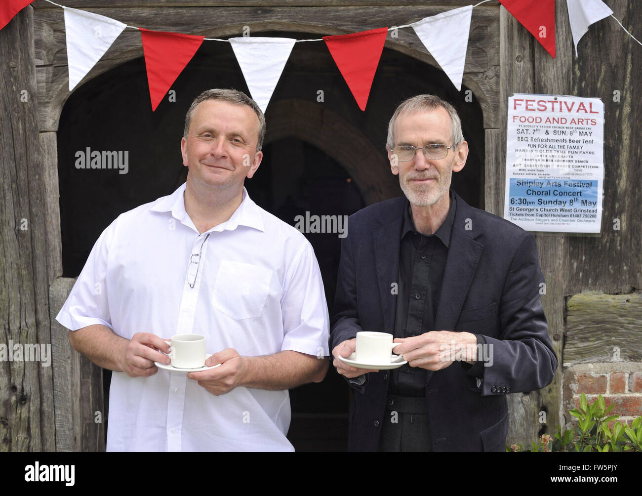 Howard Skempton with David Wordsworth, at the Shipley Festival 2011 ...