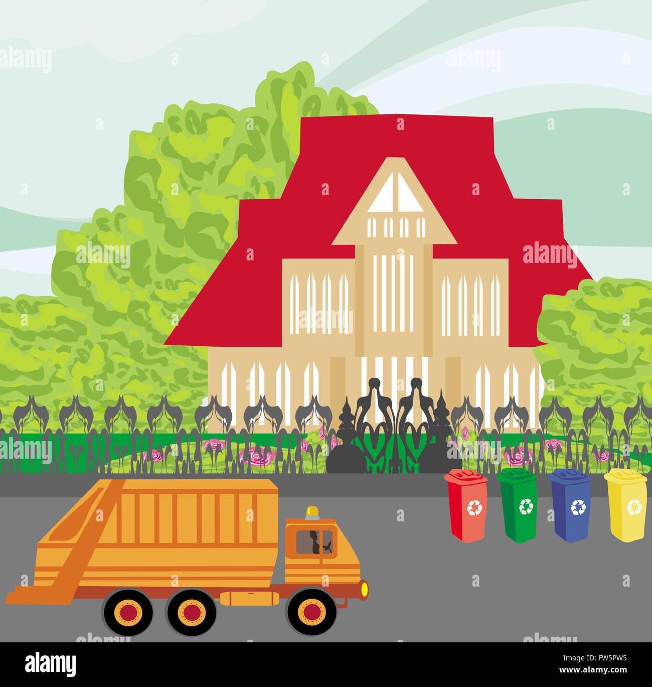 segregation of garbage Stock Photo - Alamy