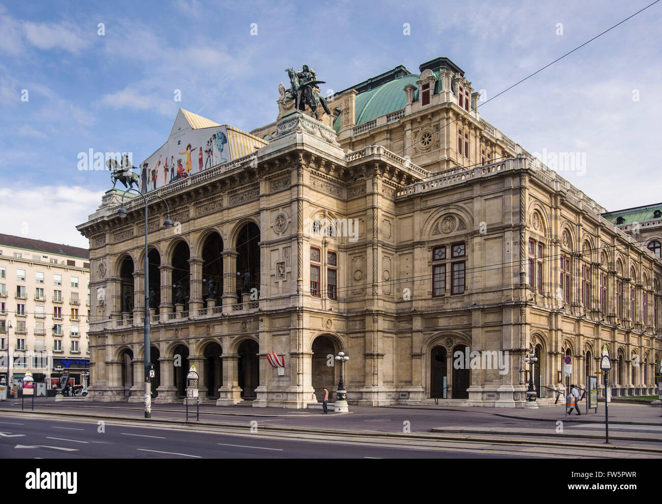 Wiener Staatsoper building.The Vienna State Opera, Built from 1861-1869 ...