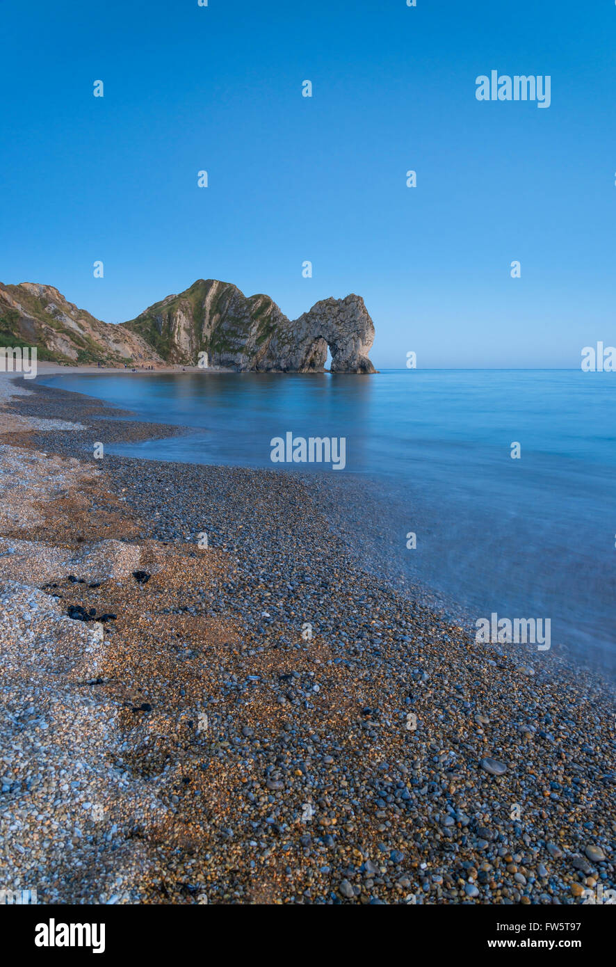 Vertical of the Durdle Door Stock Photo - Alamy