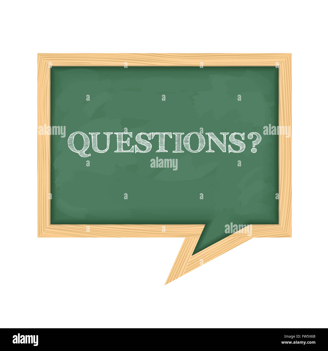Blackboard with the word questions Stock Photo - Alamy