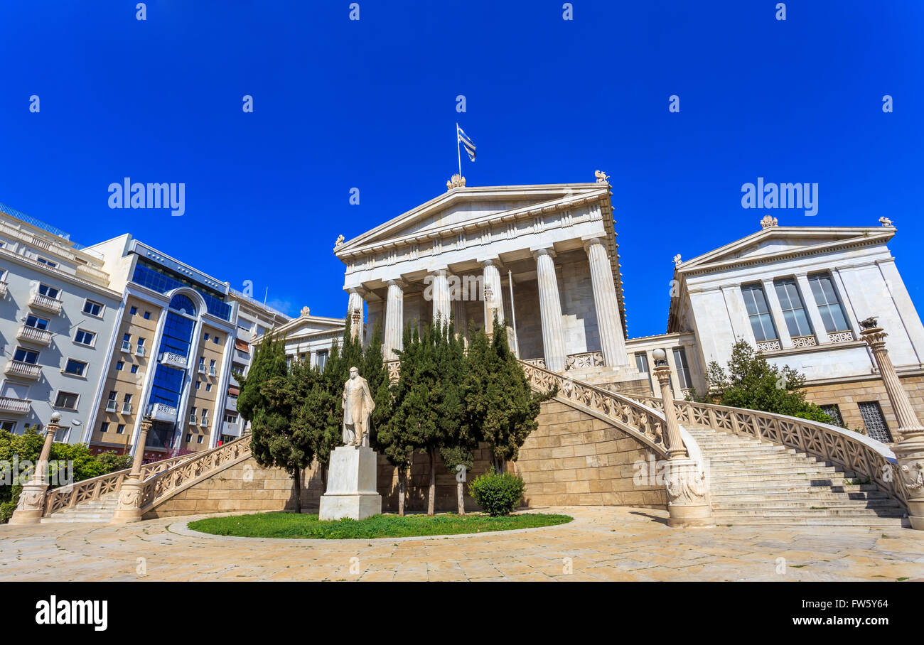 national library in Athens, Greece Stock Photo - Alamy