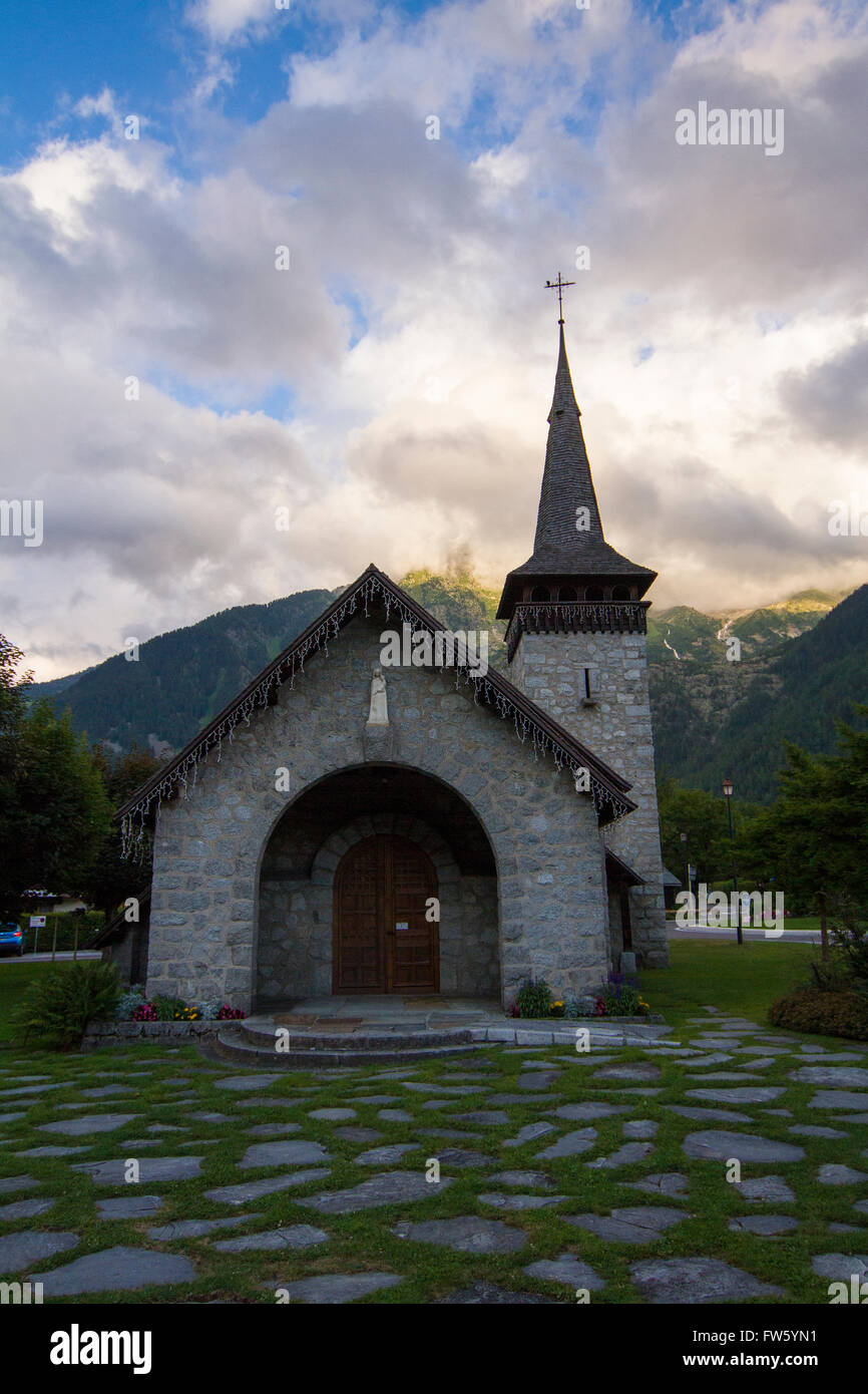 Catholic church in chamonix france hi-res stock photography and images ...