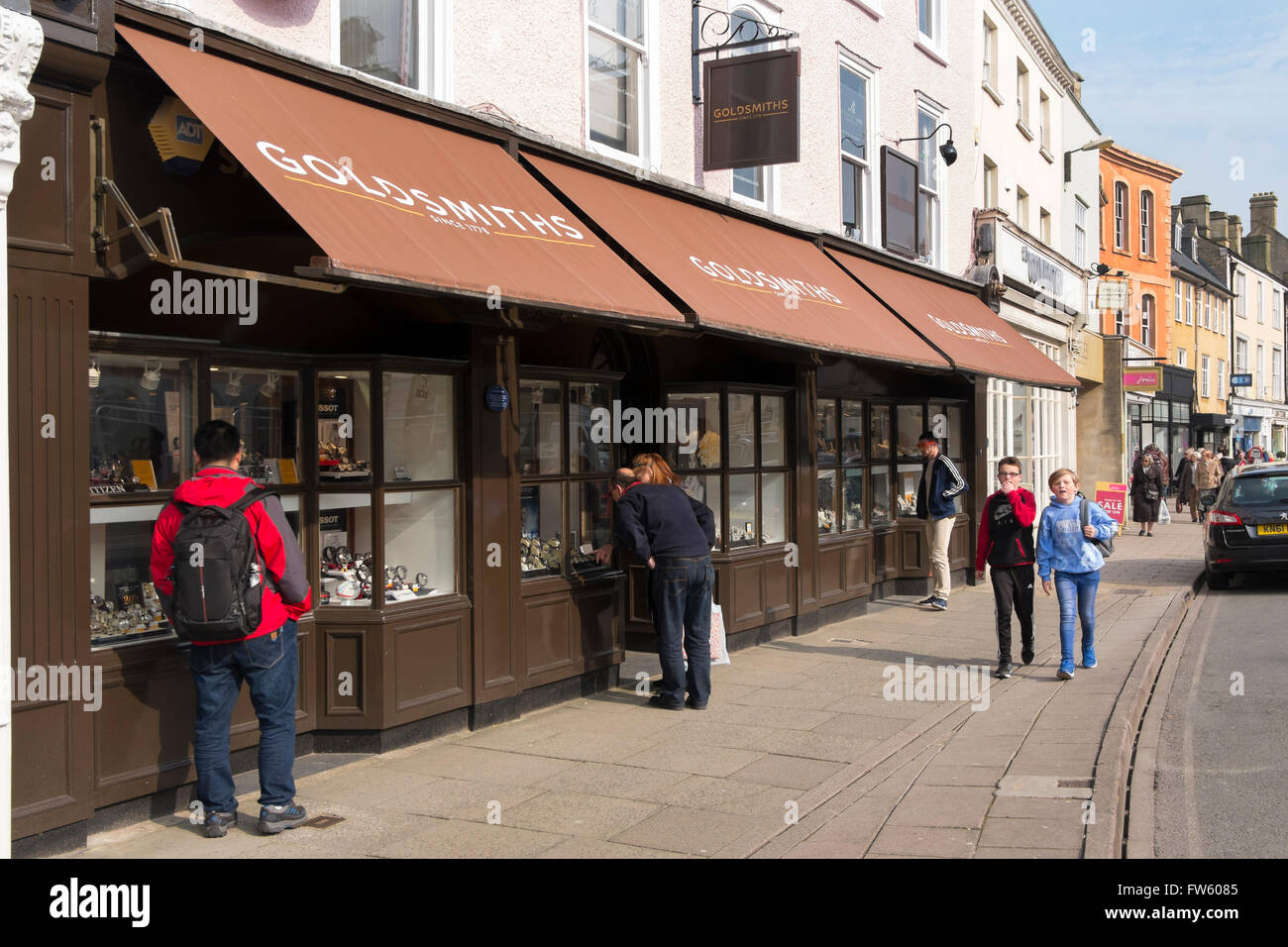 Goldsmiths jewellers in Market Place, Cirencester, Gloucestershire, UK ...