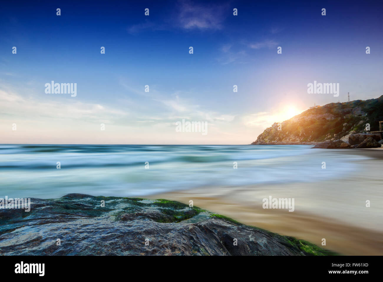 Beautiful beach scenery Stock Photo - Alamy