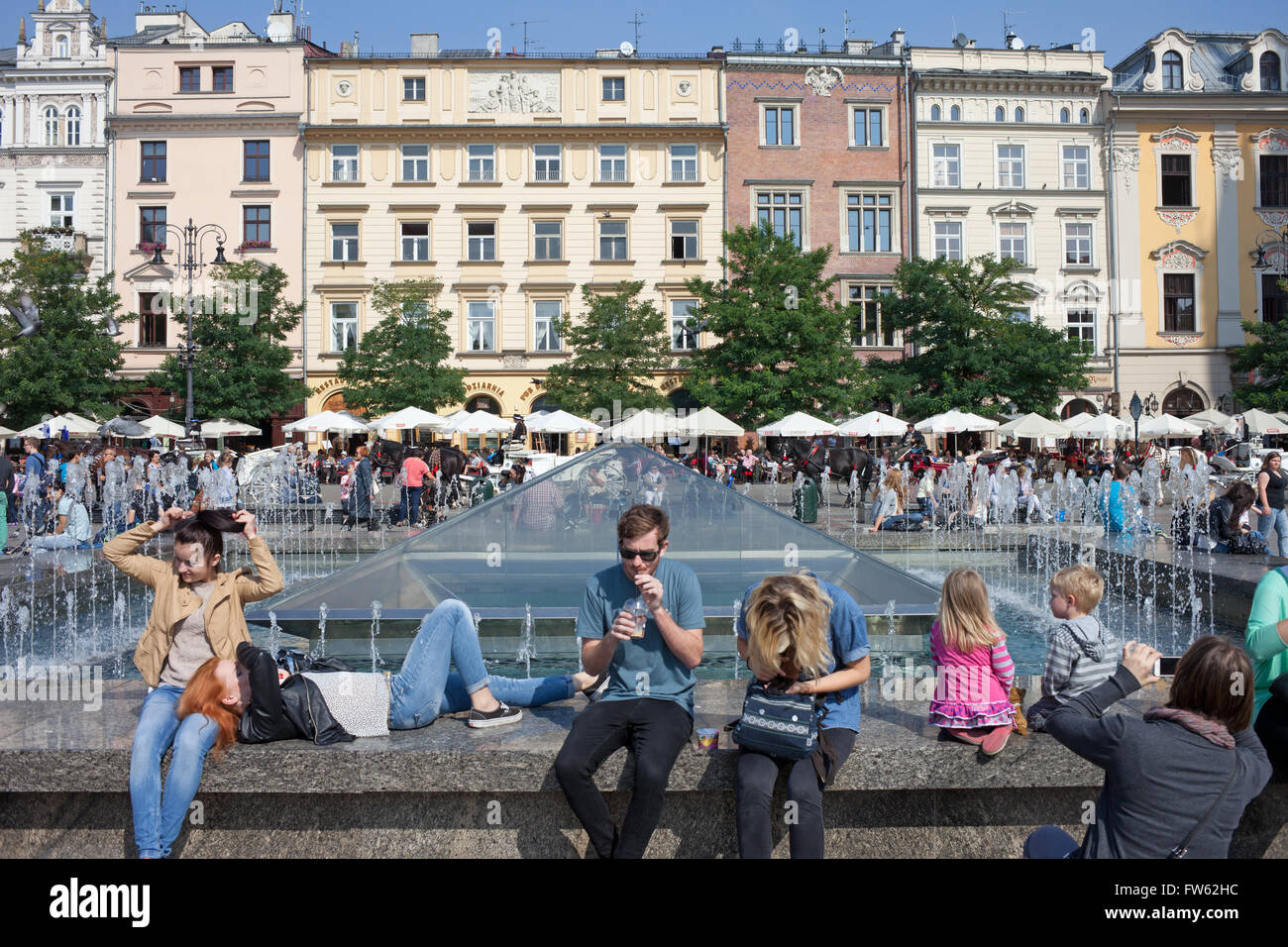 Old market square and tourists hi-res stock photography and images - Alamy