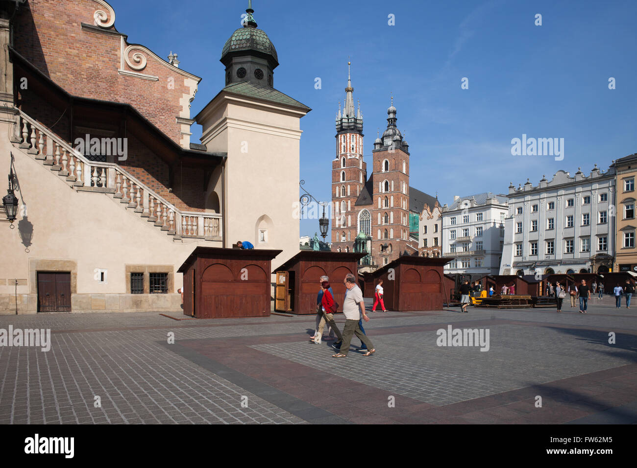 Poland, city of Krakow (Cracow), Old Town Main Market Square, Cloth ...