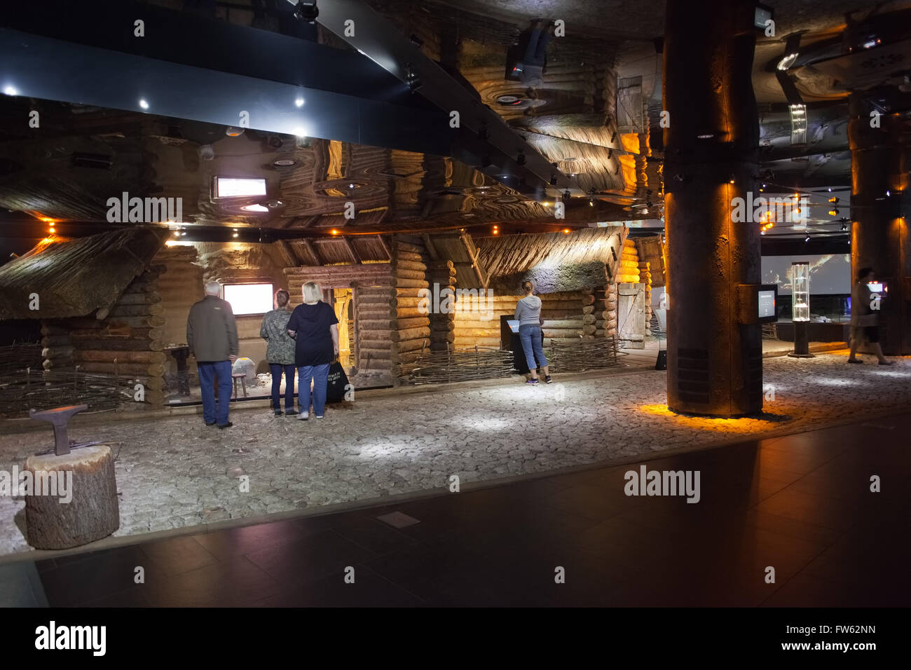 Poland, Krakow, Old Town, Rynek Underground, Historical Museum of the ...