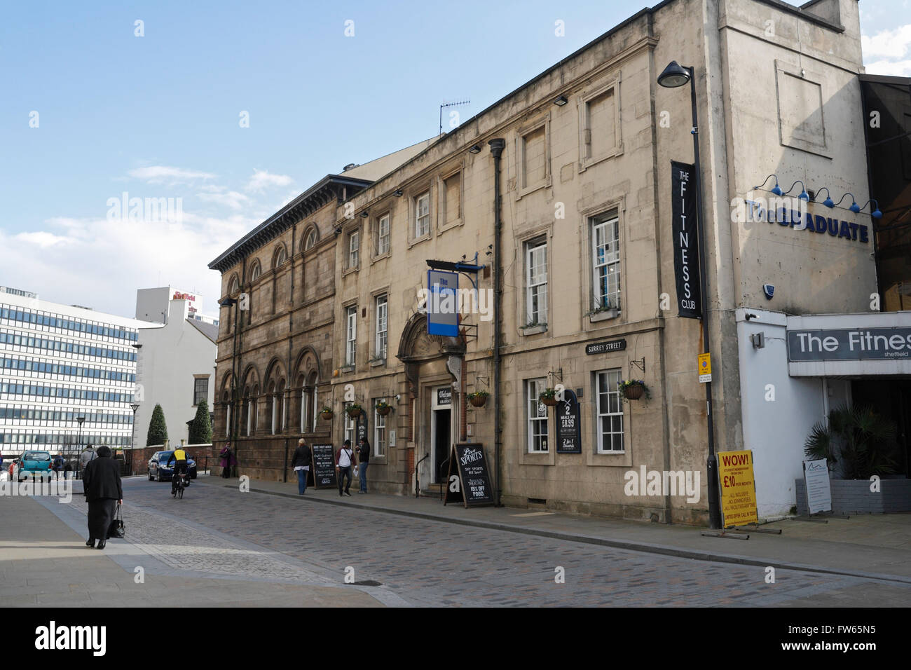 The Graduate pub in Sheffield city centre on Surrey Street Stock Photo ...