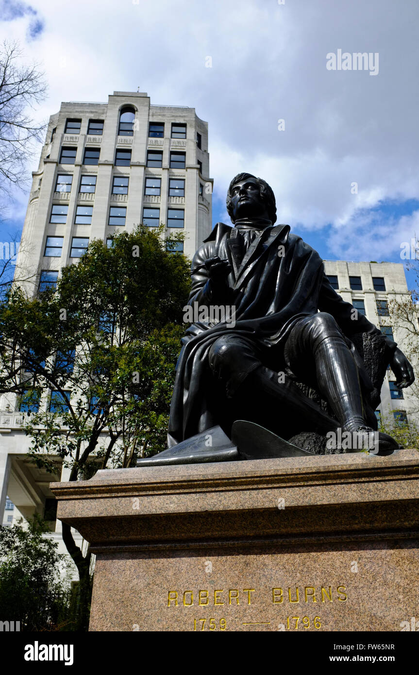Robert Burns Statue Stock Photo - Alamy
