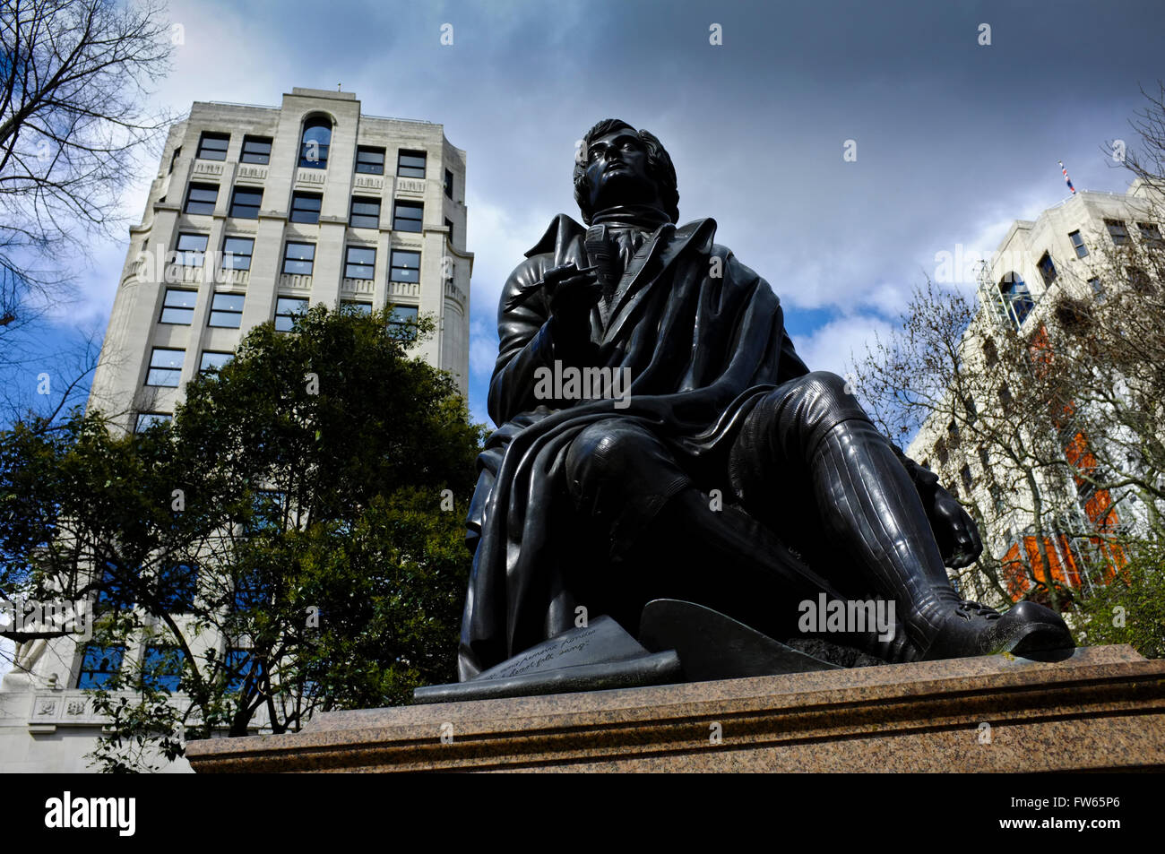 Robert Burns Statue Stock Photo - Alamy