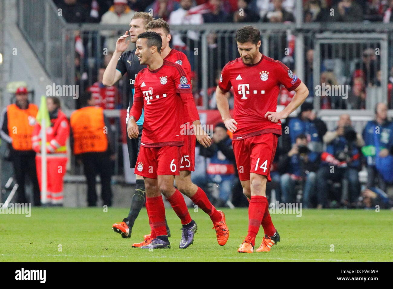 Goal Thomas Muller in action during the match Champions League Bayern ...