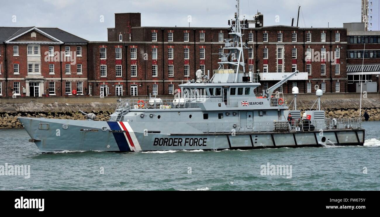 AJAXNETPHOTO. - 7TH JUNE, 2015. PORTSMOUTH, ENGLAND. - BORDER FORCE ...