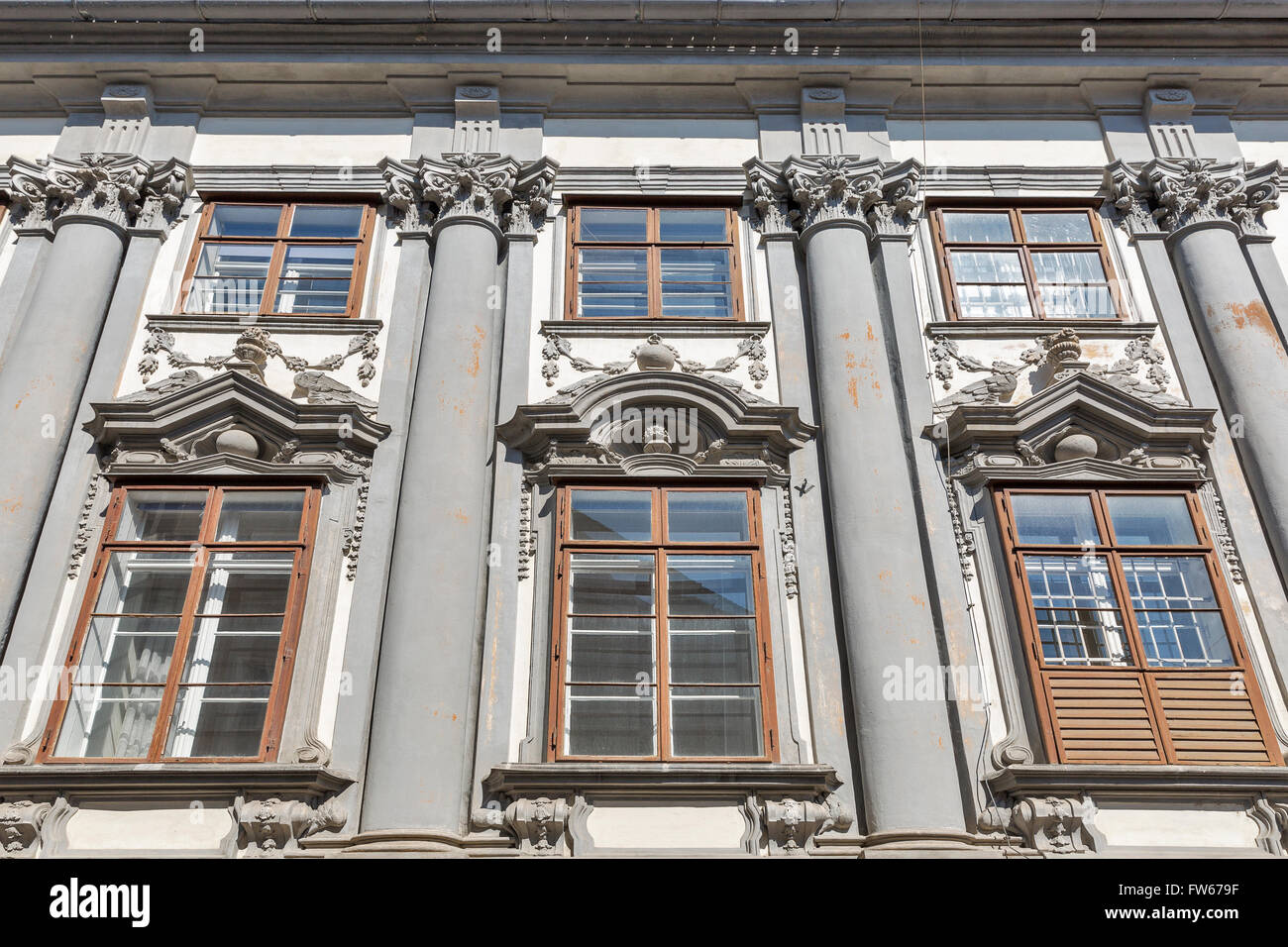 Architecture of the downtown in Graz, Austria. Graz is the capital of ...