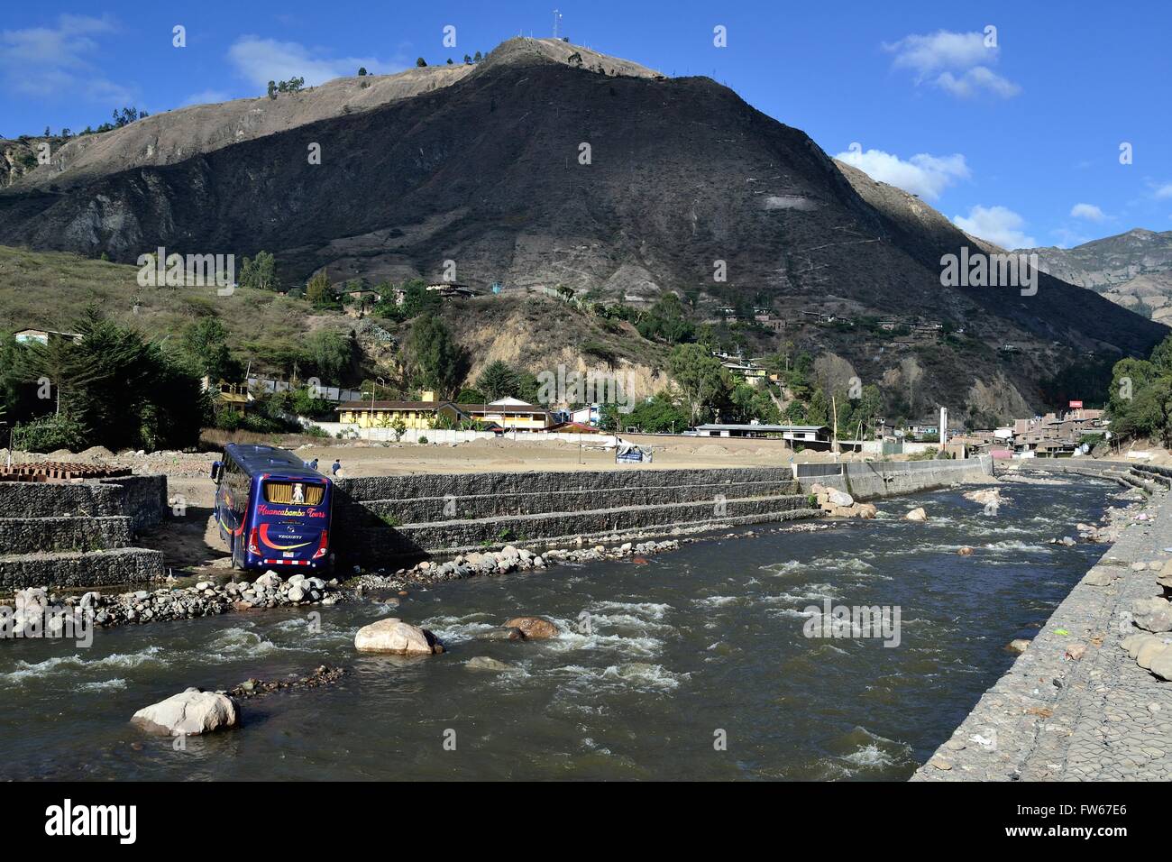 Huancabamba river in HUANCABAMBA. Department of Piura .PERU Stock Photo ...