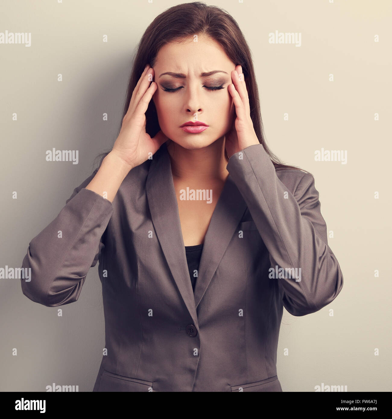 Unhappy stressed hi-res stock photography and images - Alamy