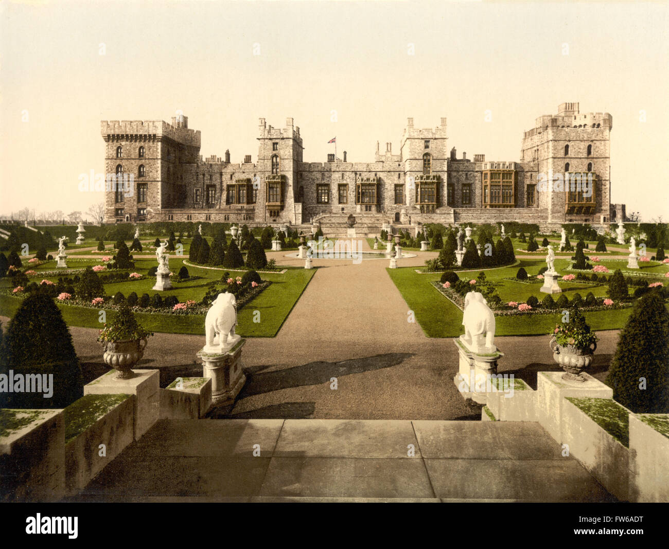 Windsor castle east terrace garden hi-res stock photography and images ...