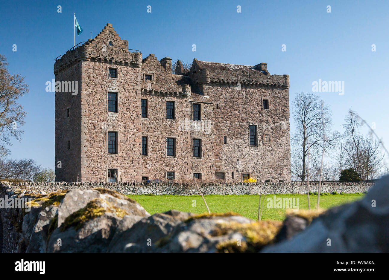 Huntingtower Castle near Perth in Perthshire Scotland. Made famous in ...