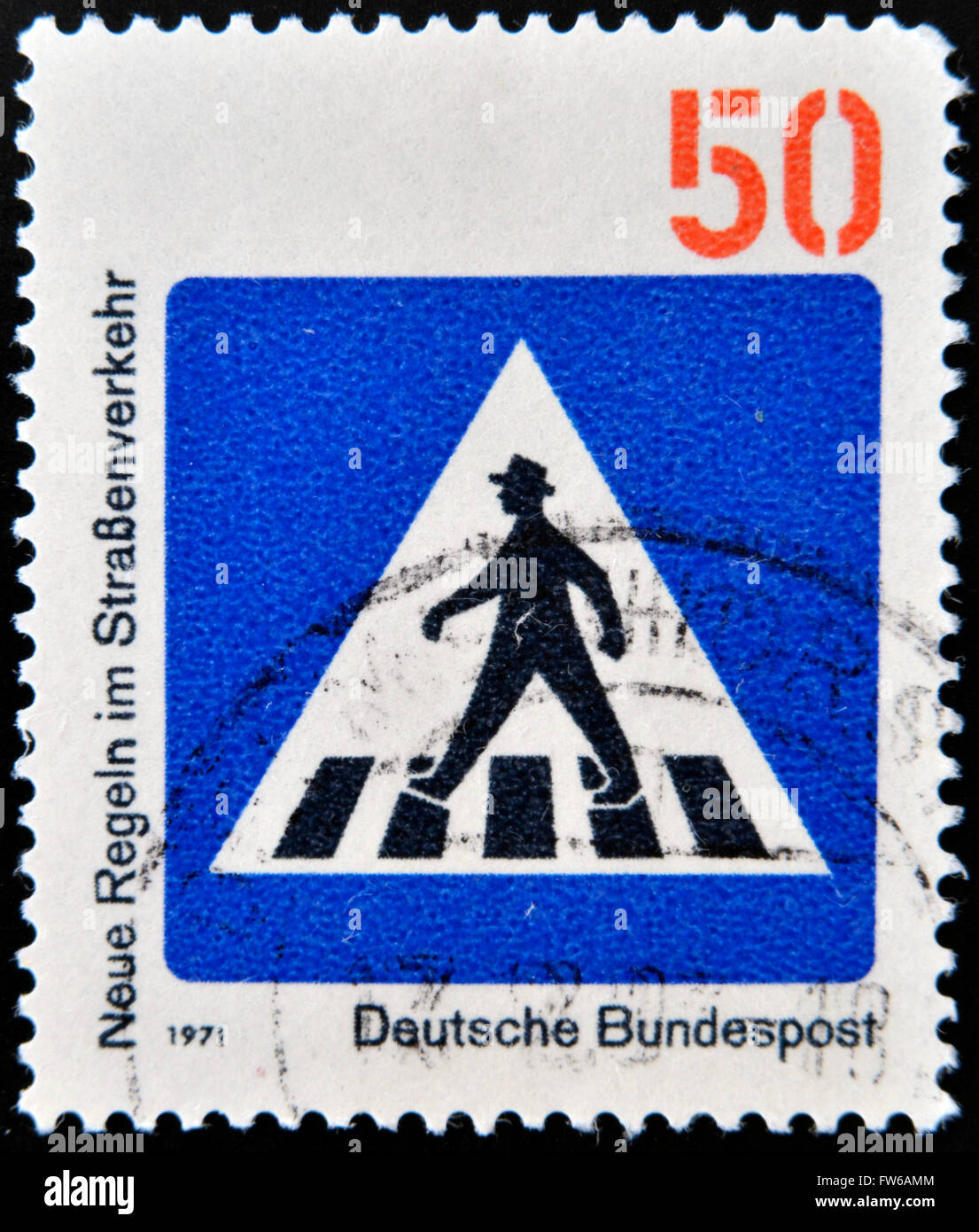 Stamp with traffic sign hi-res stock photography and images - Alamy