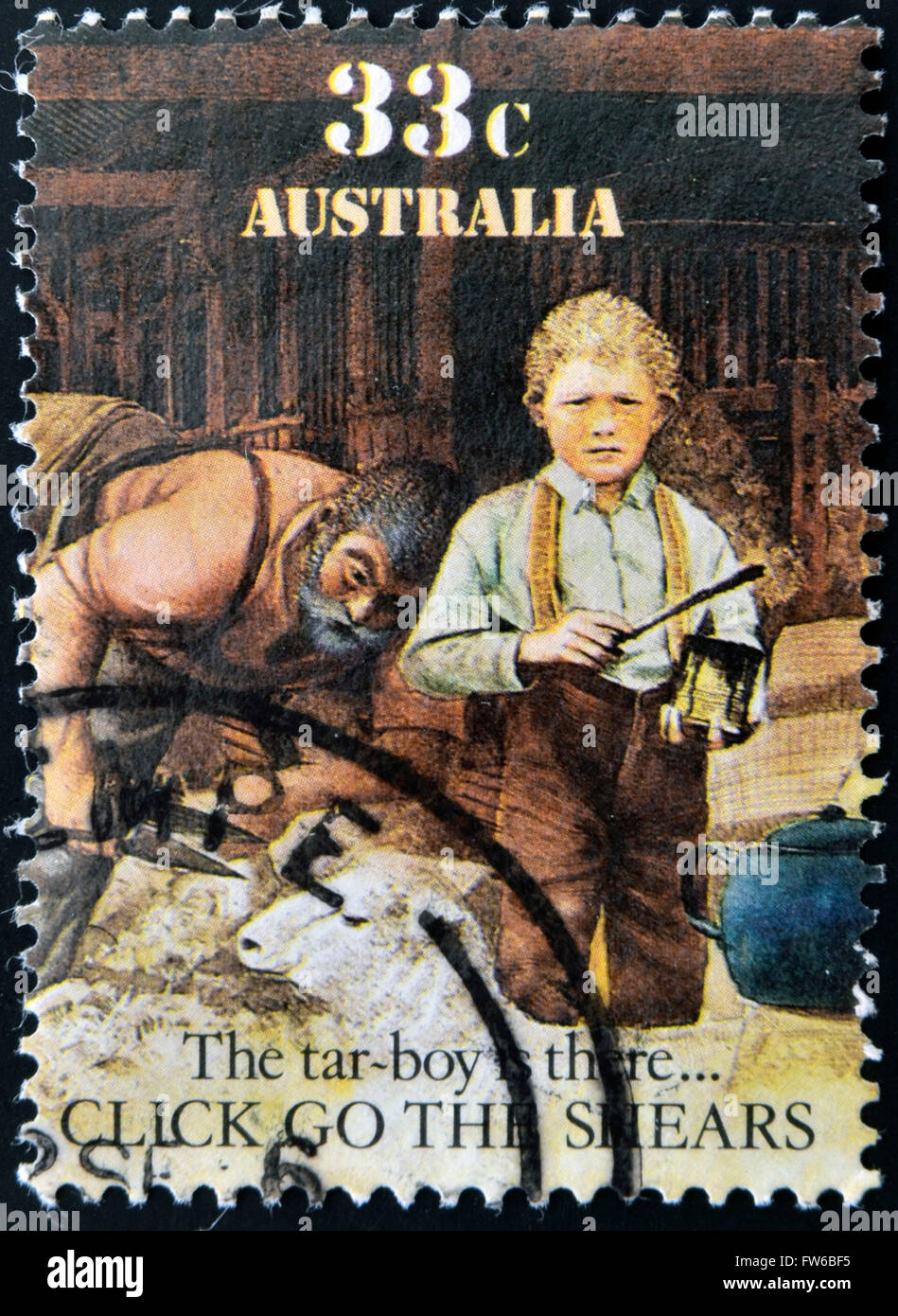 AUSTRALIA - CIRCA 1986: A stamp printed in Australia shows ...