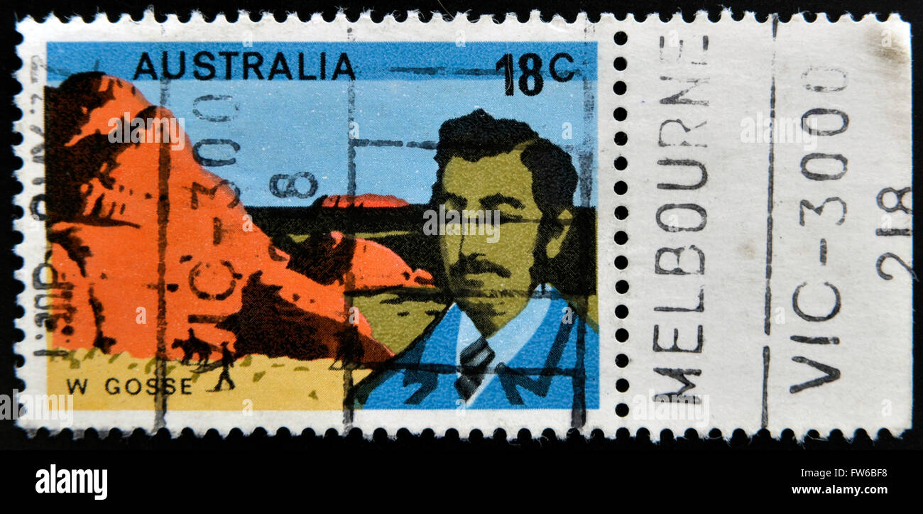 AUSTRALIA - CIRCA 1976: A stamp printed in Australia shows William ...