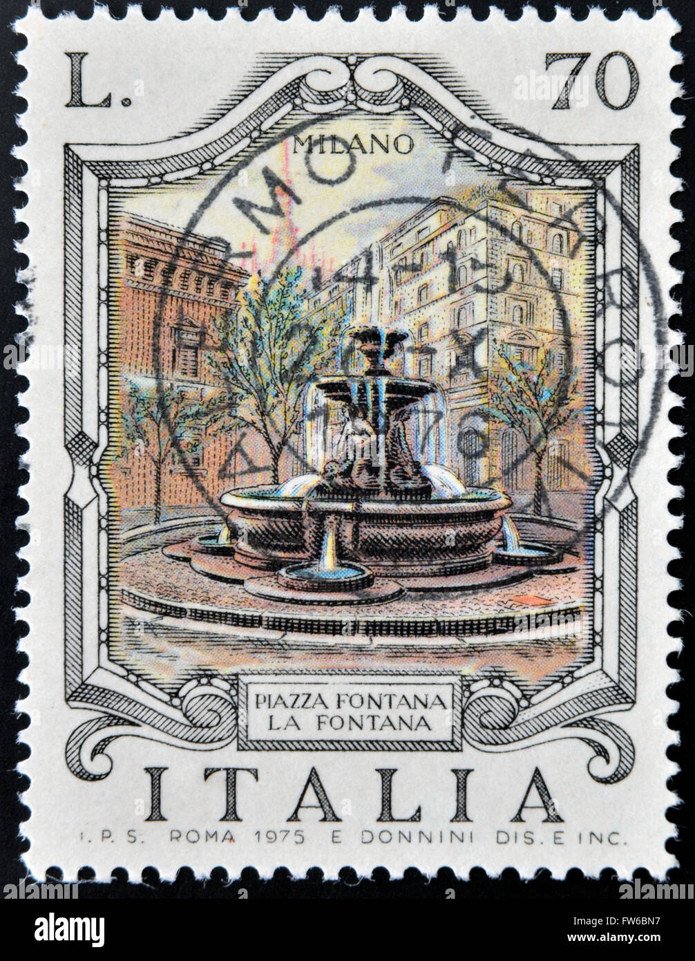 Milan stamp italy hi-res stock photography and images - Alamy