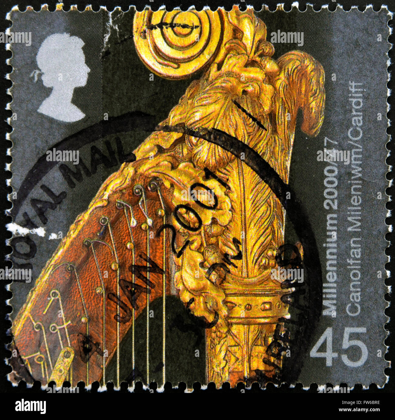 UNITED KINGDOM - CIRCA 2000: A stamp printed in Great Britain shows Top ...