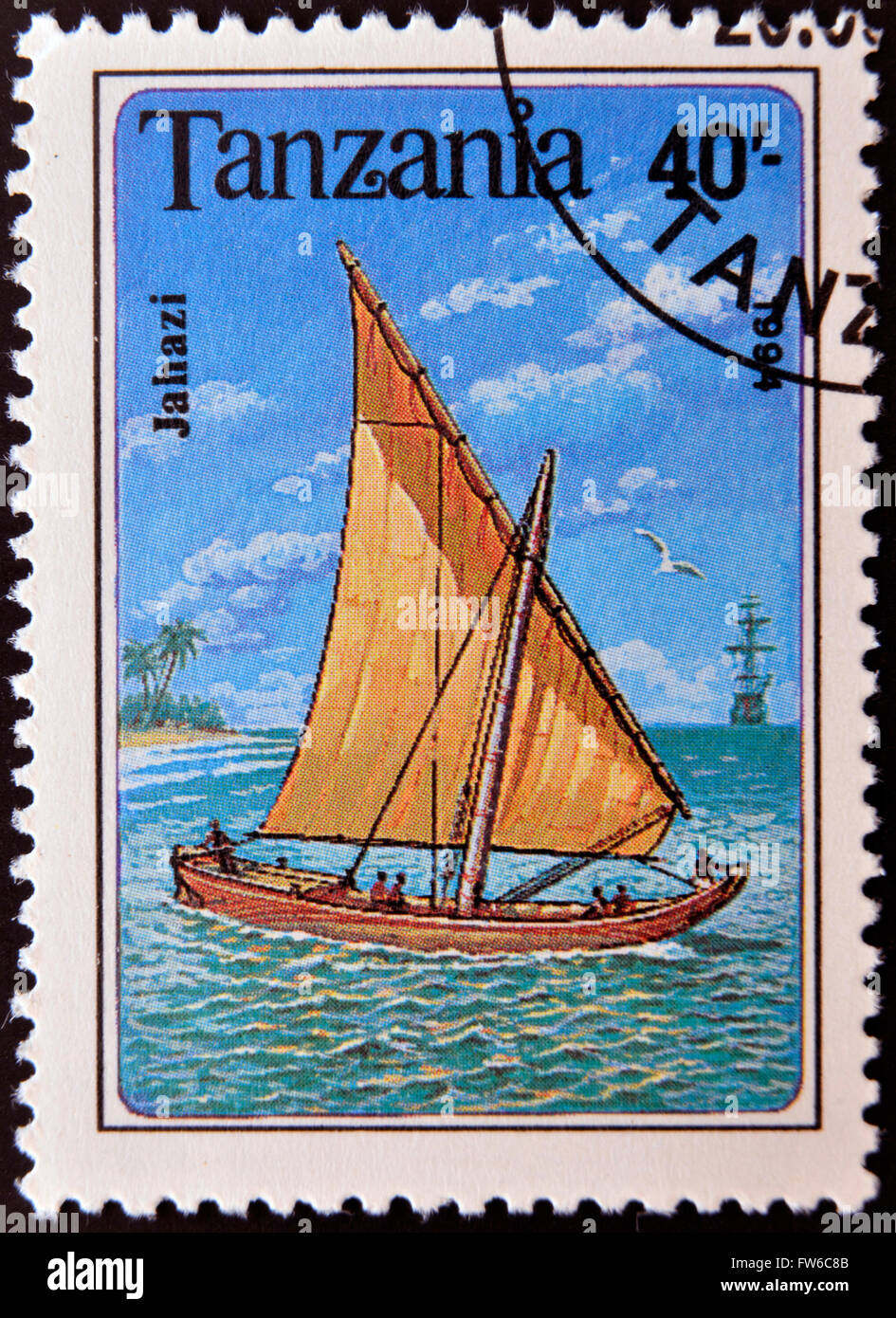 TANZANIA - CIRCA 1994: A stamp printed in Tanzania shows image of a ...