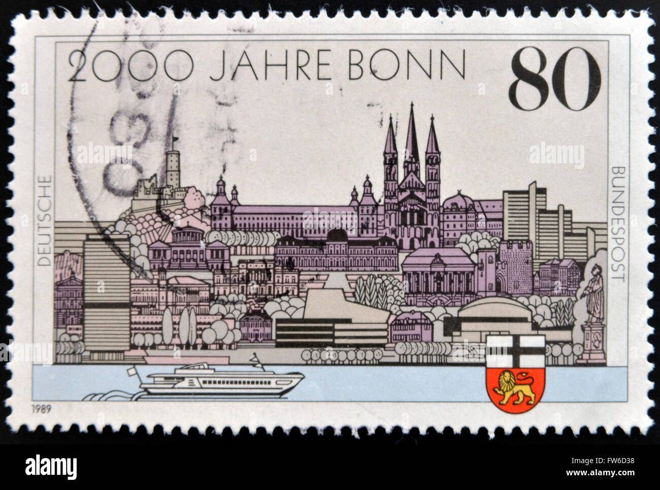 GERMANY - CIRCA 1989: A stamp printed in Germany dedicated to the ...