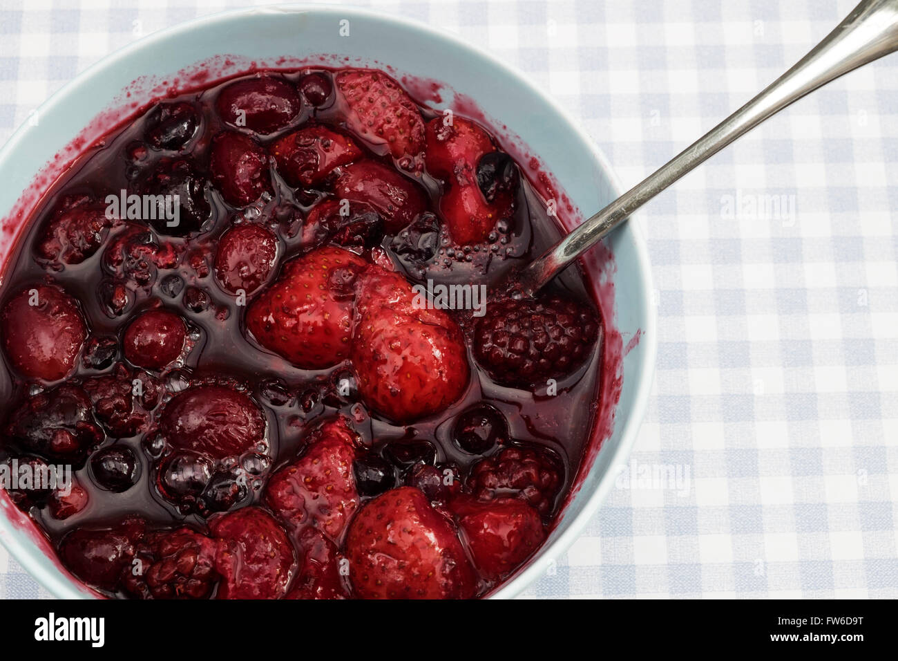Cooked summer fruit Stock Photo - Alamy