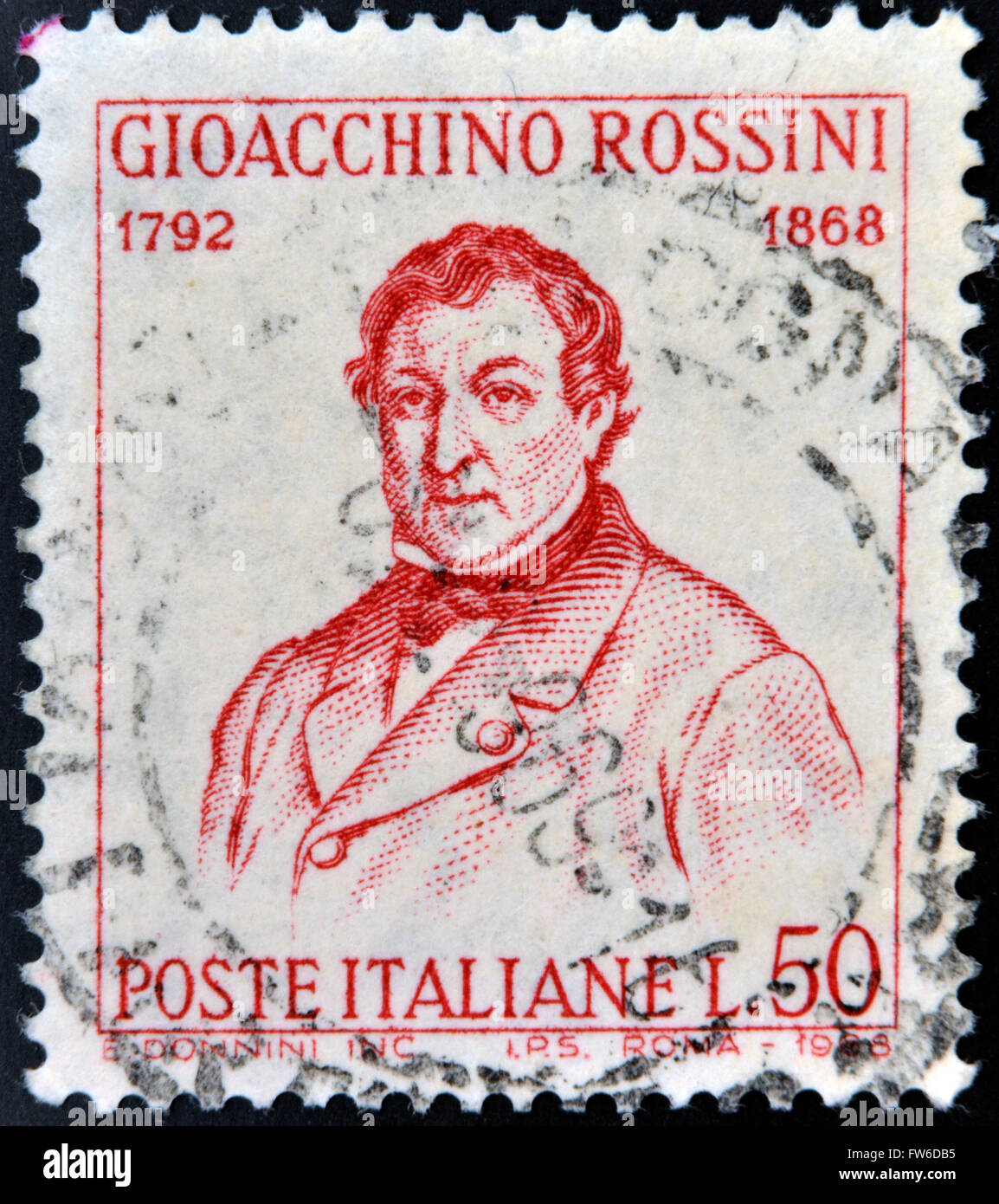 Gioacchino Antonio Rossini Portrait High Resolution Stock Photography ...