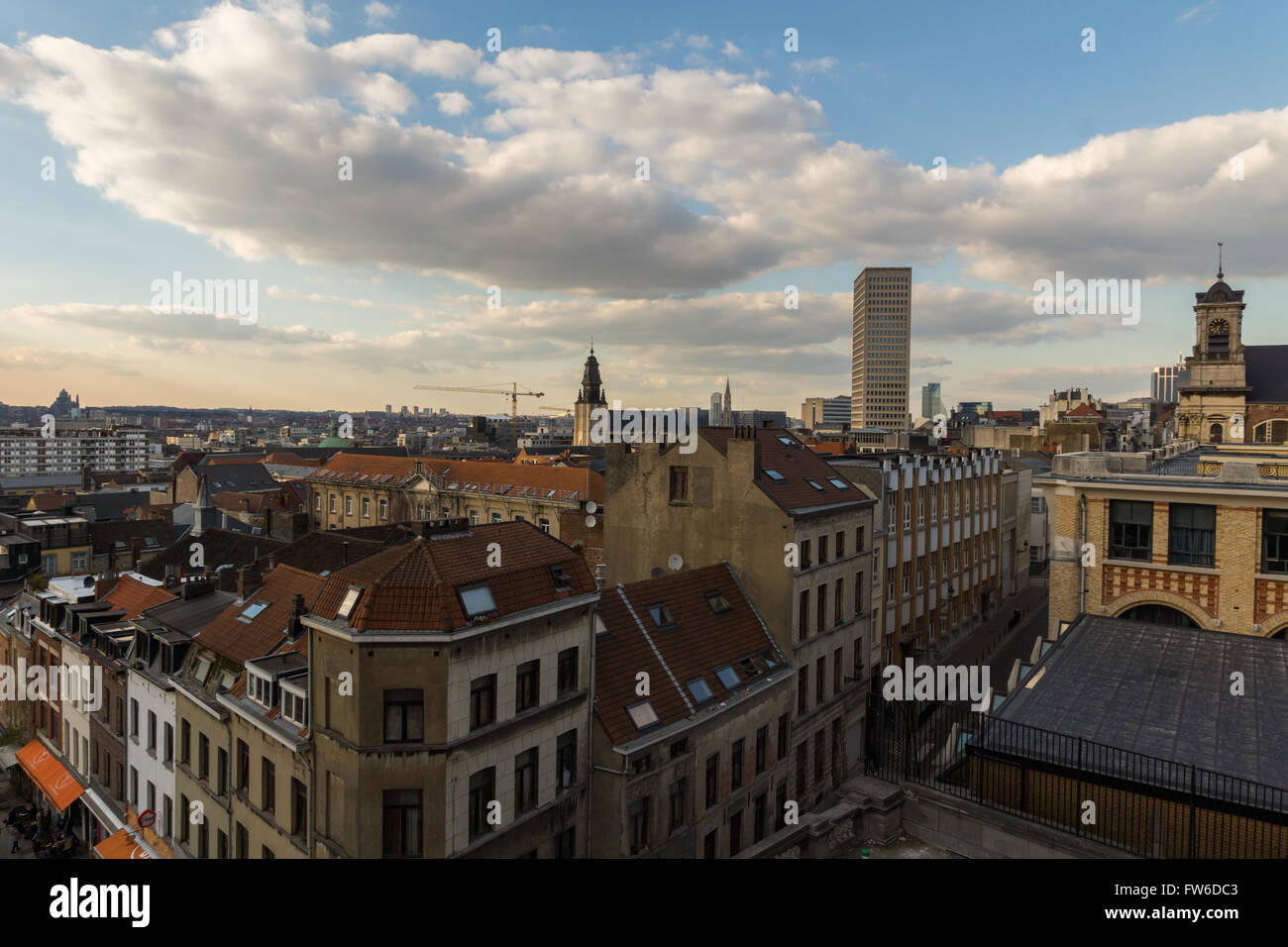 view over the rooftops of Brussels Stock Photo - Alamy