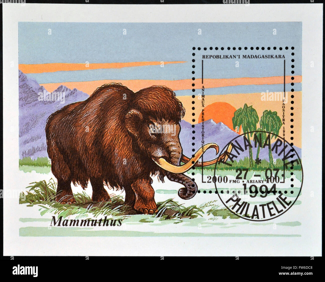 Postage stamp madagascar hi-res stock photography and images - Alamy