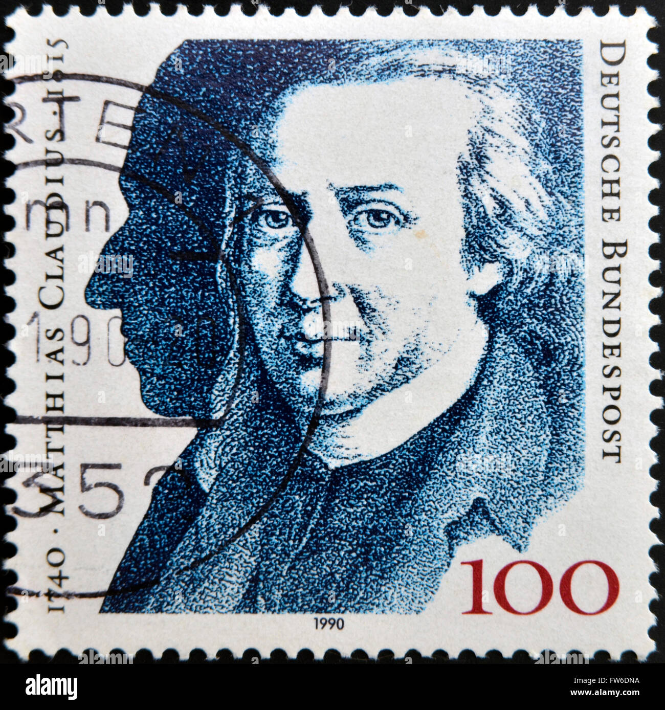 GERMANY - CIRCA 1990: a stamp printed in Germany shows Matthias ...
