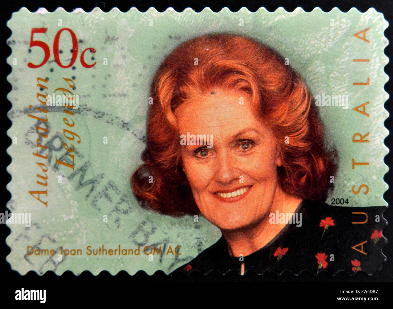 AUSTRALIA - CIRCA 2004: stamp printed in Australia shows Dame Joan ...