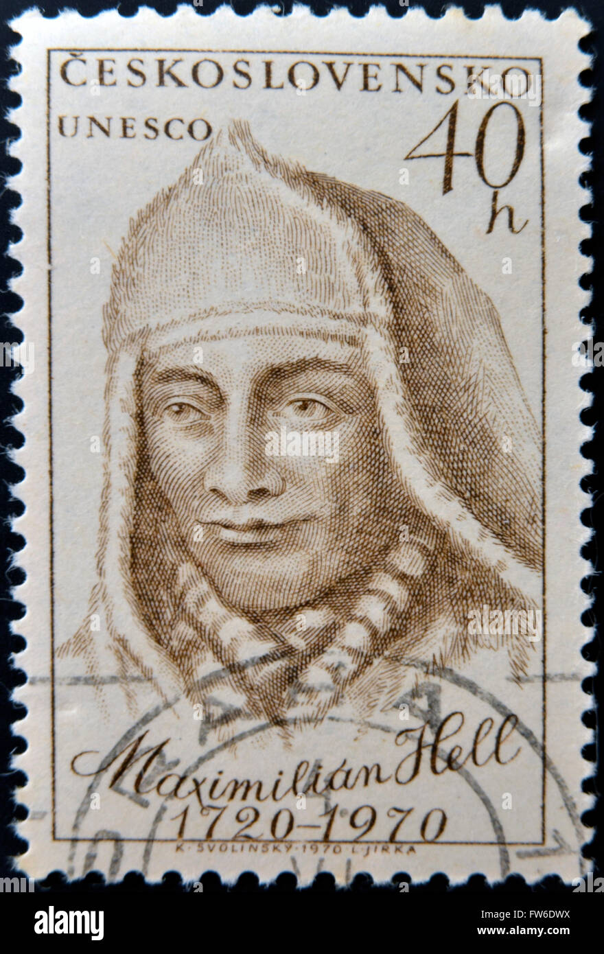 CZECHOSLOVAKIA - CIRCA 1970: A stamp printed in Czechoslovakia, shows ...