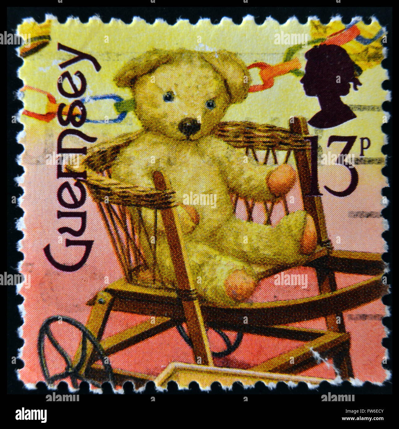Guernsey postage stamp hi-res stock photography and images - Alamy