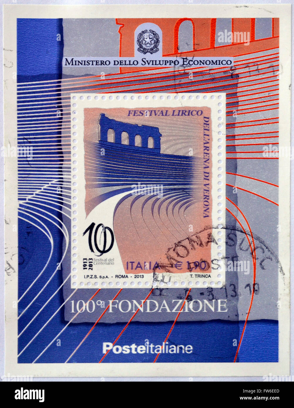 Vintage italian opera poster hi-res stock photography and images - Alamy