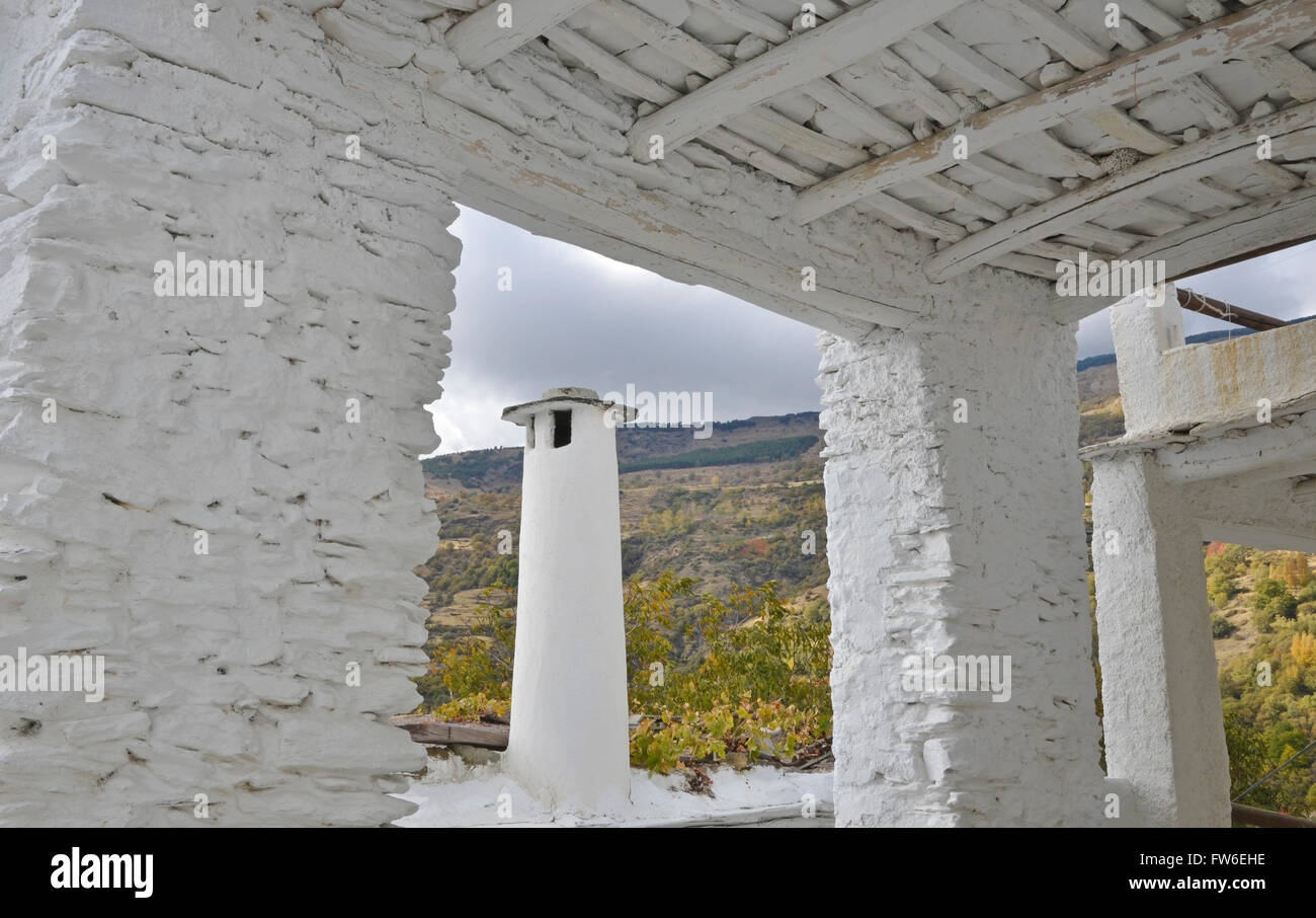 Street of Capileira in La Alpujarra, Granada, Spain Stock Photo - Alamy
