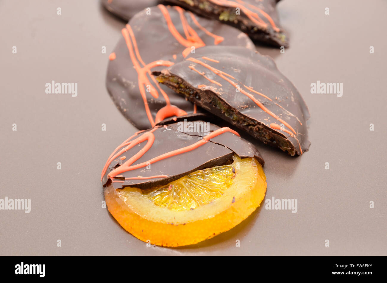 chocolate with orange Stock Photo - Alamy
