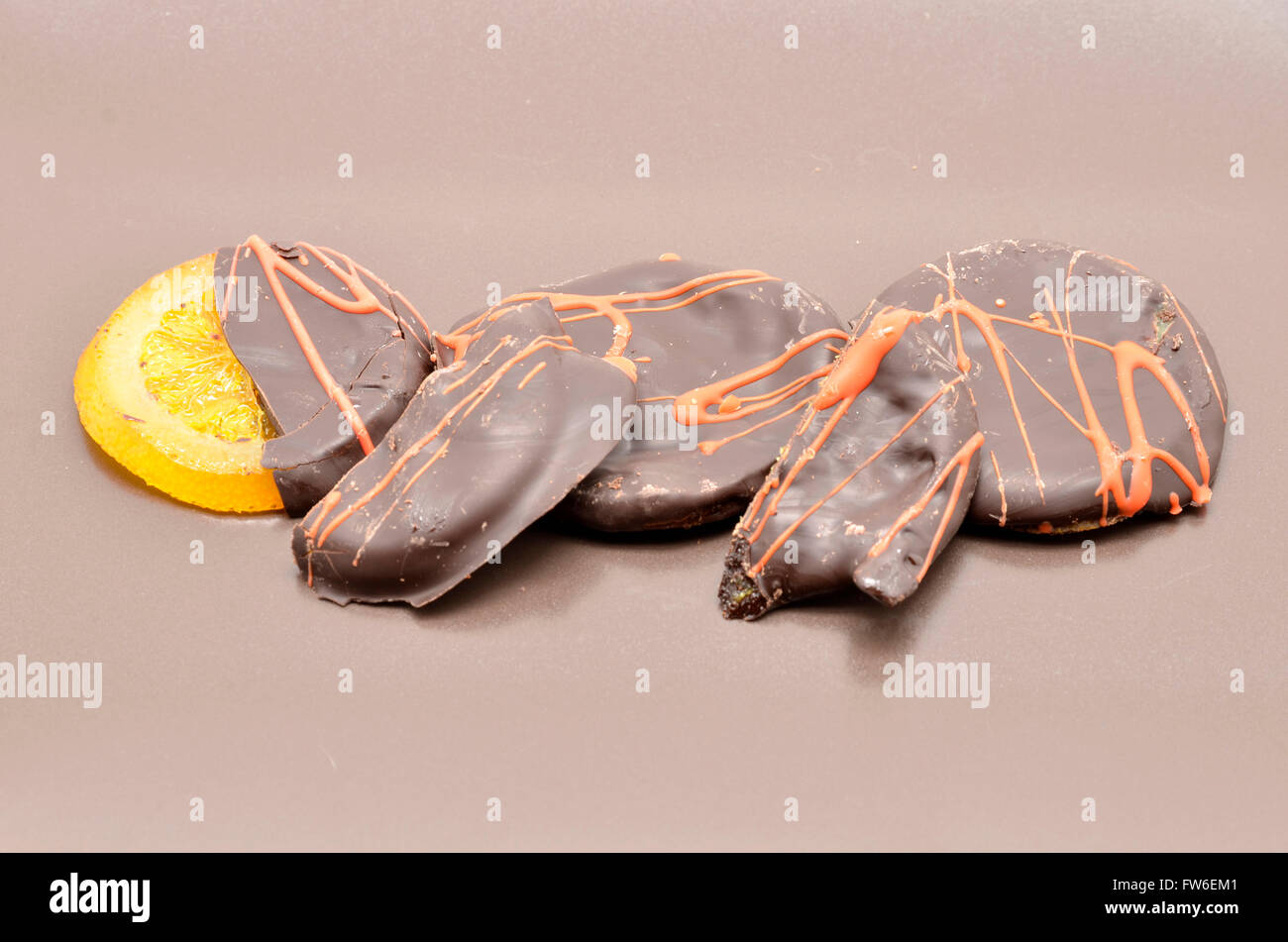 chocolate with orange Stock Photo - Alamy