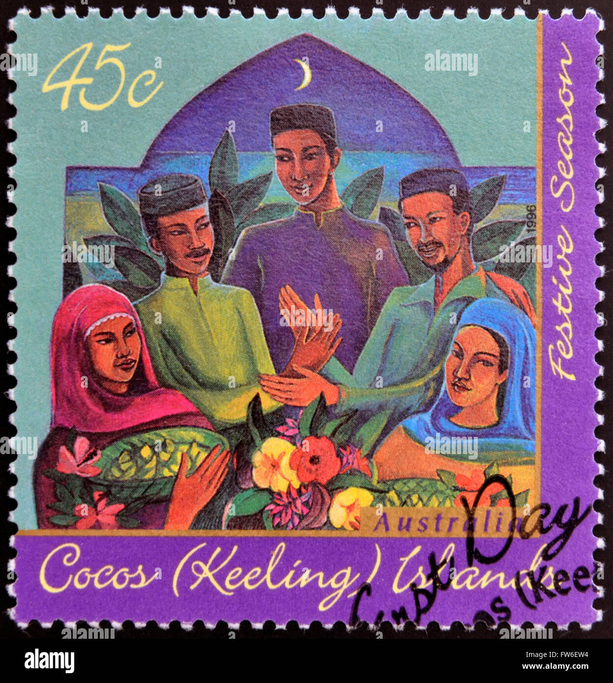 Cocos islands stamp hi-res stock photography and images - Alamy