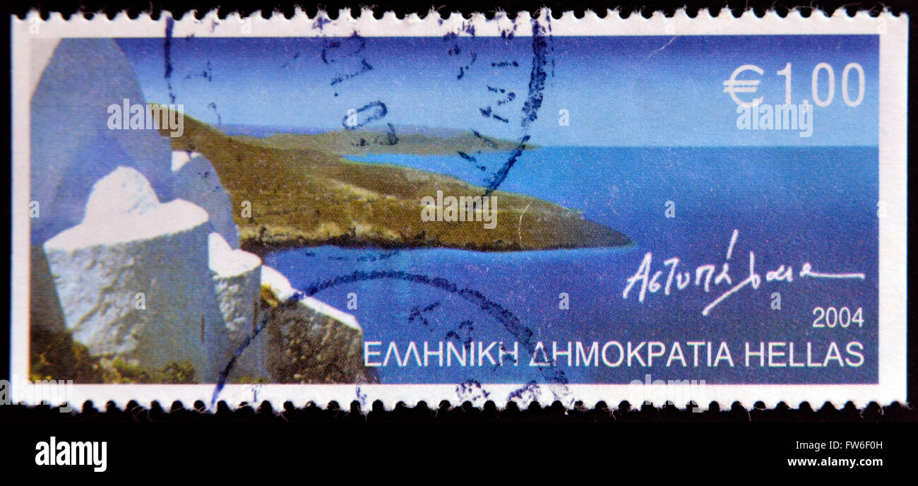 Greece postage stamp hi-res stock photography and images - Alamy